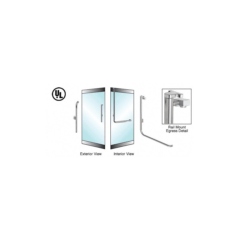 LHR Rail Mount Egress Control Handles