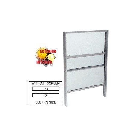 Buy SW1000A CRL Satin Anodized Vertical Sliding Service Window with 1/4 ...
