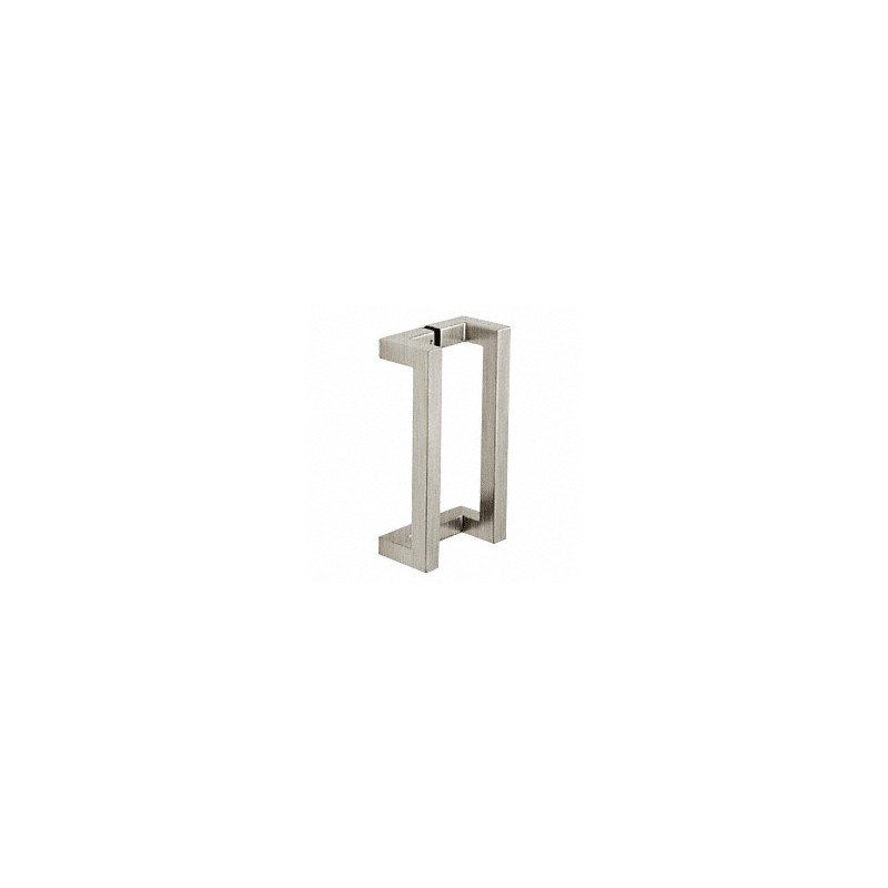 CRL Glass Mounted Offset Square Back-to-Back Pull Handles