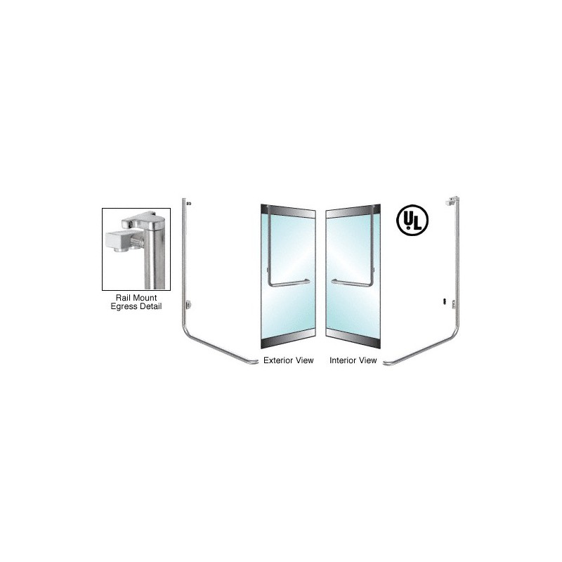 RH Rail Mount Egress Control Handles