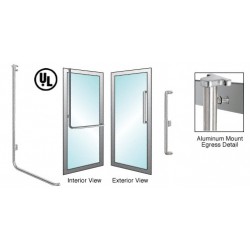 LH Aluminum Door Mount Egress Control Handles