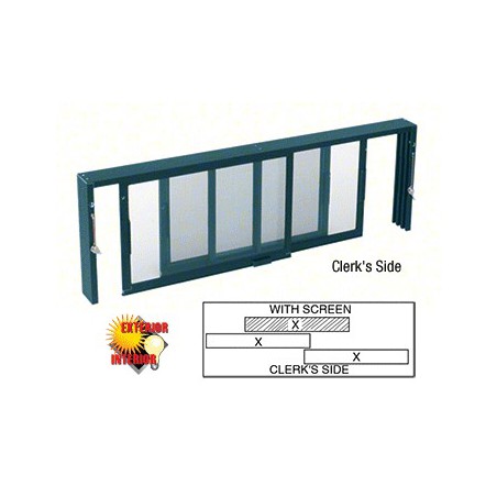 Buy SW4414P CRL Custom Powder Painted Horizontal Sliding Service Window ...