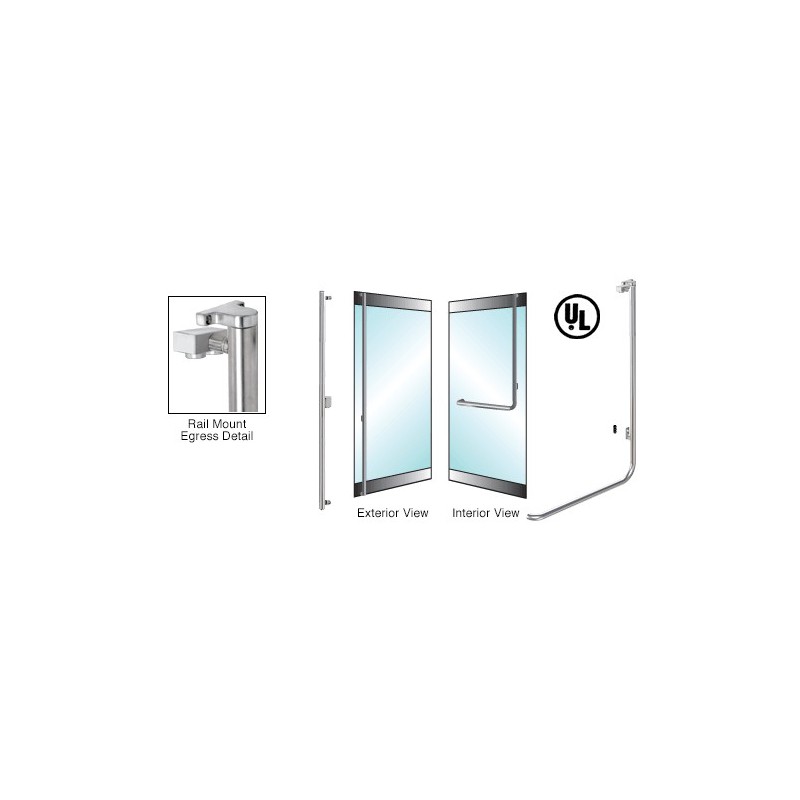 RH Rail Mount Egress Control Handles