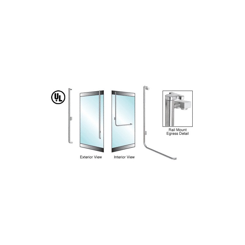 LHR Rail Mount Egress Handles