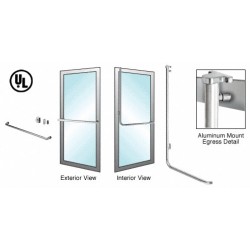 LHR Aluminum Door Mount Egress Control Handles