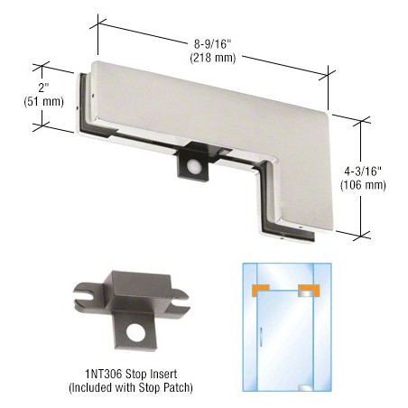 Buy PT4034BS DORMAKABA Brushed Stainless Sidelite Mounted Transom Patch Fitting
