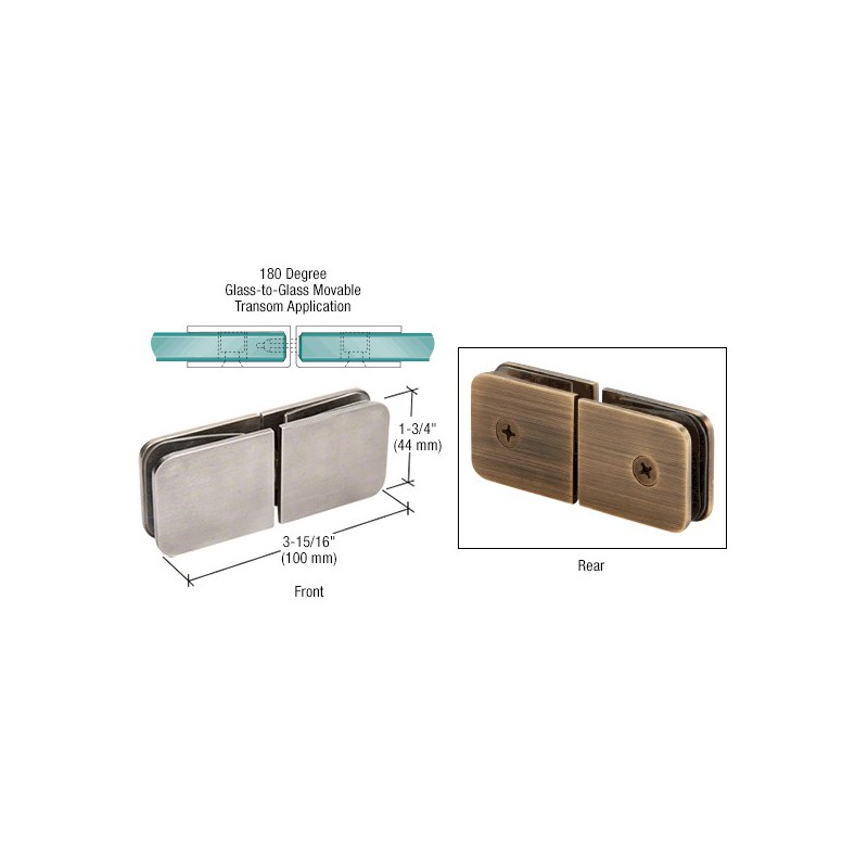 Buy GCB188BN CRL Brushed Nickel Traditional Movable Glass-To-Glass ...