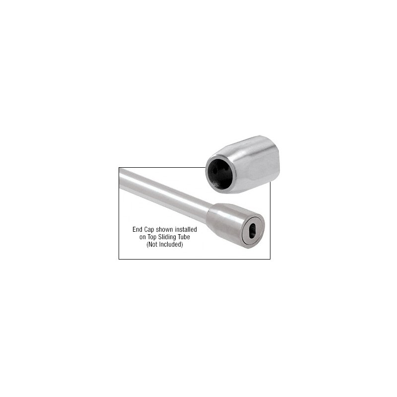 Buy LS106PS CRL Polished Stainless Laguna Series Top Sliding Tube Wall ...