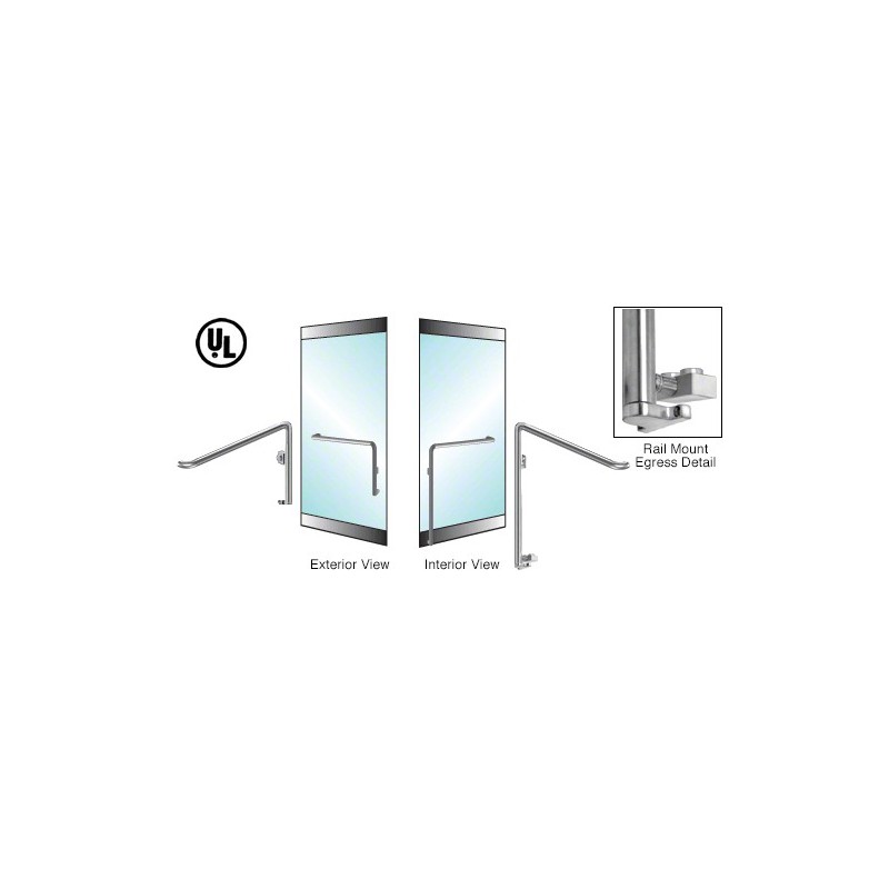 LHR Rail Mount Egress Handles