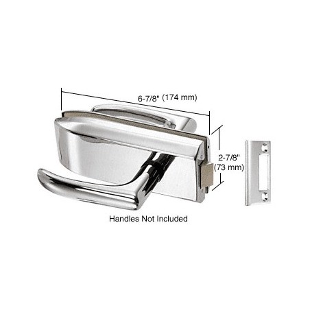 Buy PTH312BS CRL Brushed Stainless Glass Mounted Passage Latch