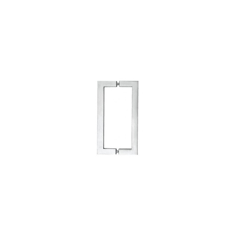Buy SQ12X12BS CRL Brushed Stainless 12" Glass Mounted Square Tube Style ...