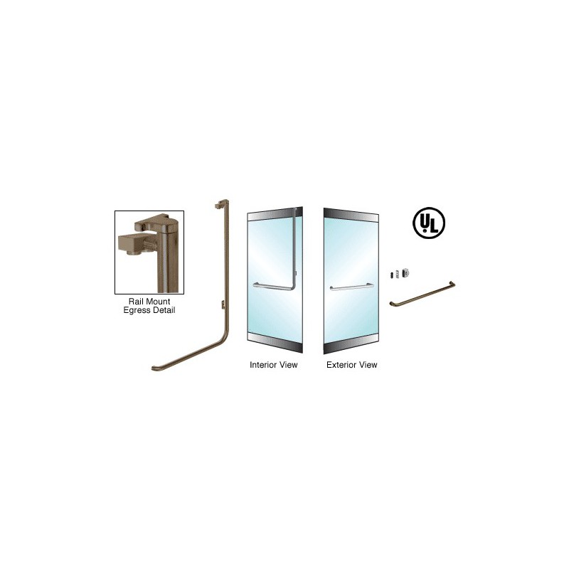 Buy EG100A3RPPB CRL-Blumcraft Polished Brass Right Hand Reverse Rail ...