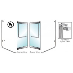 LH Rail Mount Egress Control Handles