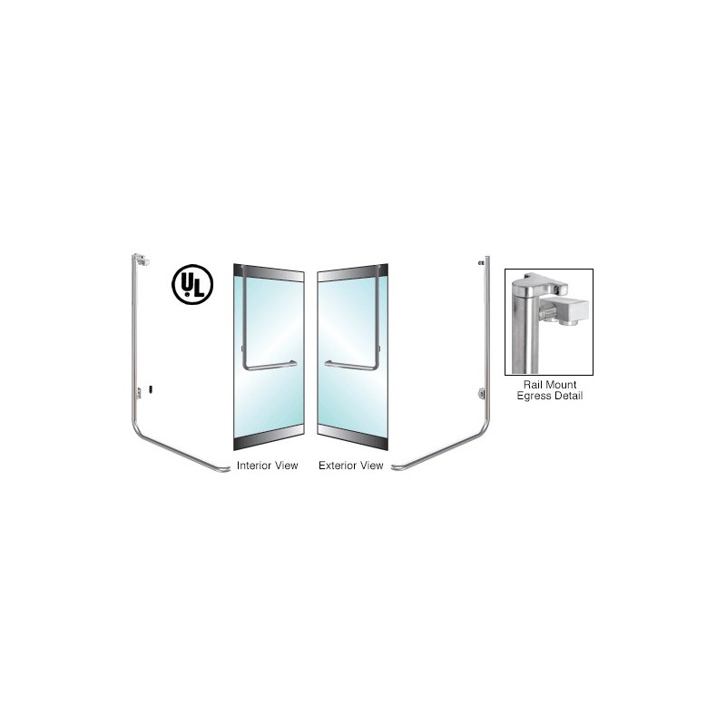 LH Rail Mount Egress Control Handles